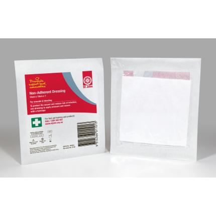 Dressing - non-adherent 10cm x 10cm | St John Ambulance SA