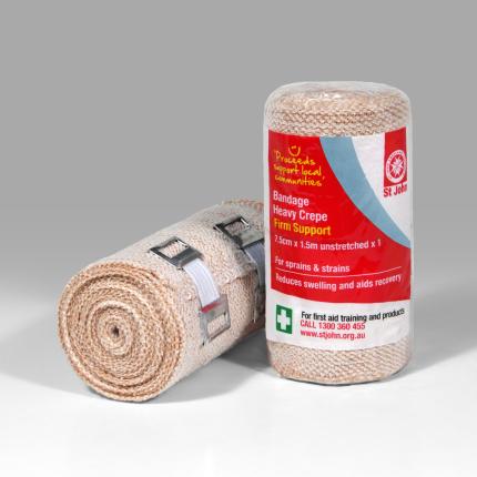 Heavy crepe bandage 7.5cm x 1.5m | St John Ambulance SA