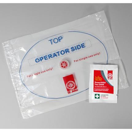 Resuscitation face shield with valve | St John Ambulance SA