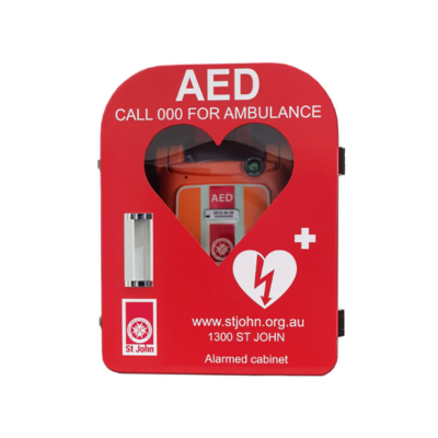 Defib cabinet - Heart Shape- outdoor & alarm | St John Ambulance SA